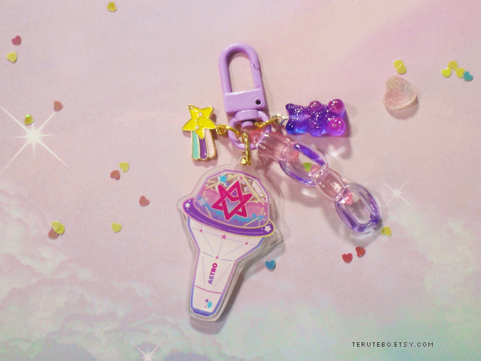 ASTRO Kpop Keychain / Astro Keychain Lightstick Acrylic Group | Etsy