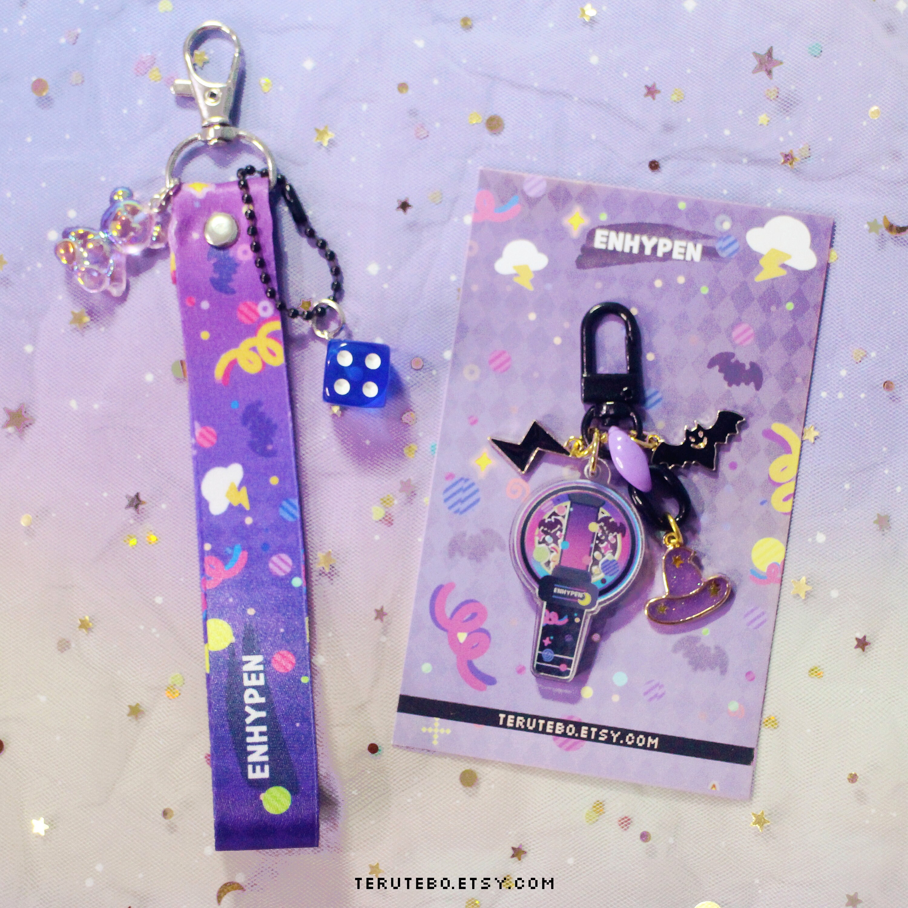 ENHYPEN Keychain / Enhypen Lightstick Keyring for Phone Charm - Etsy Canada