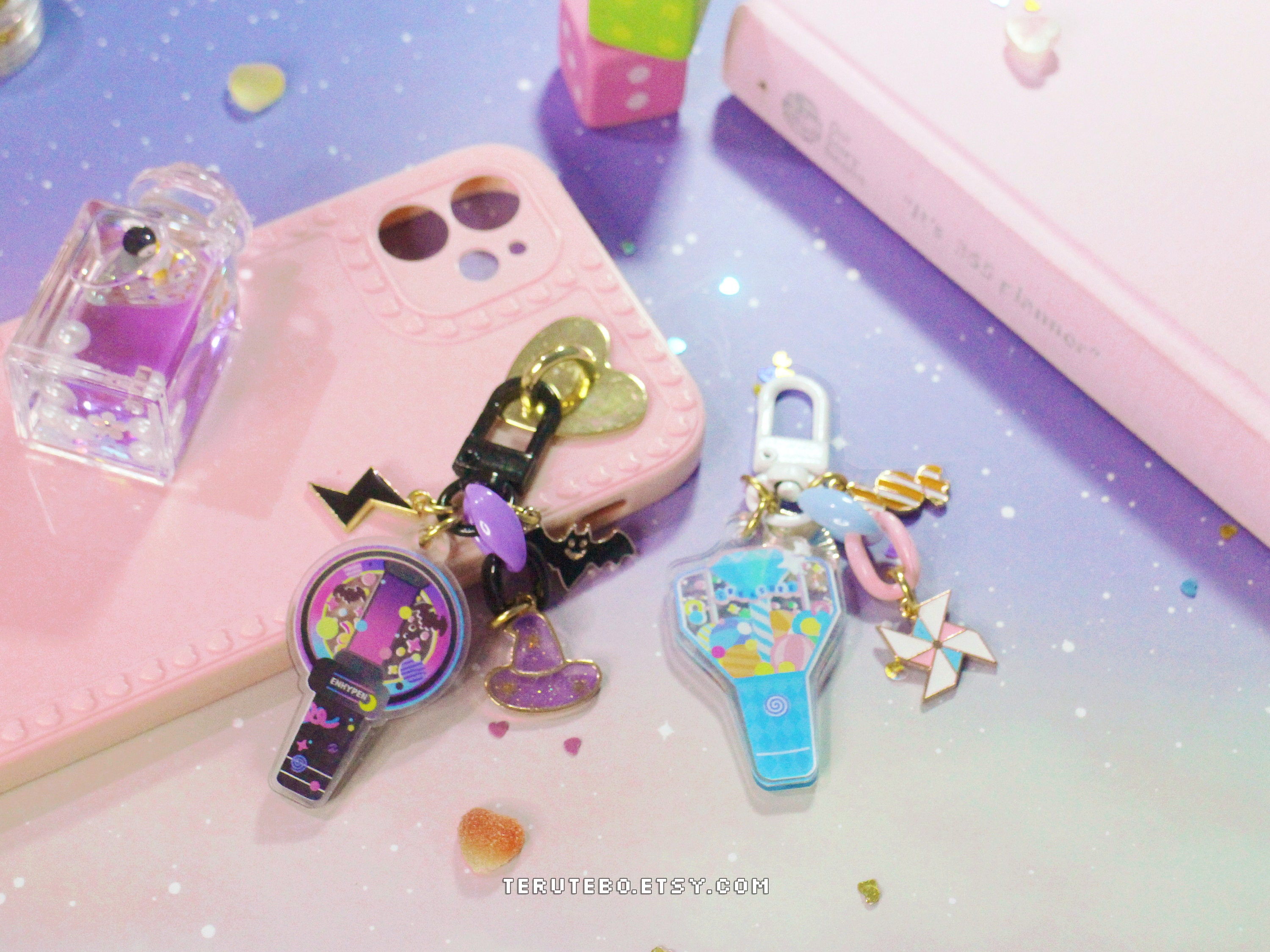 ENHYPEN Keychain / Enhypen Lightstick Keyring for Phone Charm - Etsy Canada