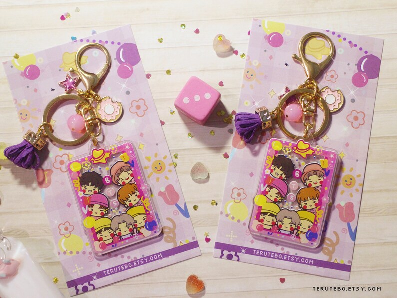 BTS Keychains Butter BTS Keychain Group Festa / Chibi | Etsy