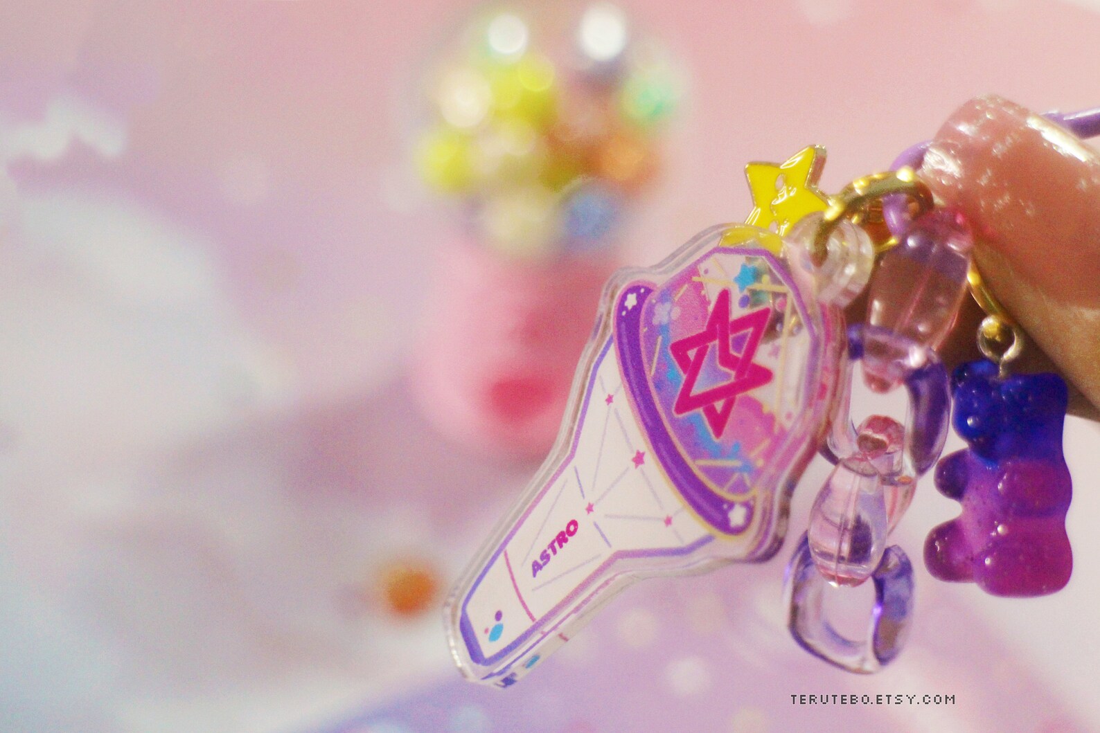 ASTRO Kpop Keychain / Astro Keychain Lightstick Acrylic Group | Etsy