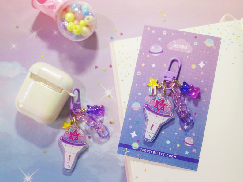 ASTRO Kpop Keychain / Astro Keychain Lightstick Acrylic Group | Etsy