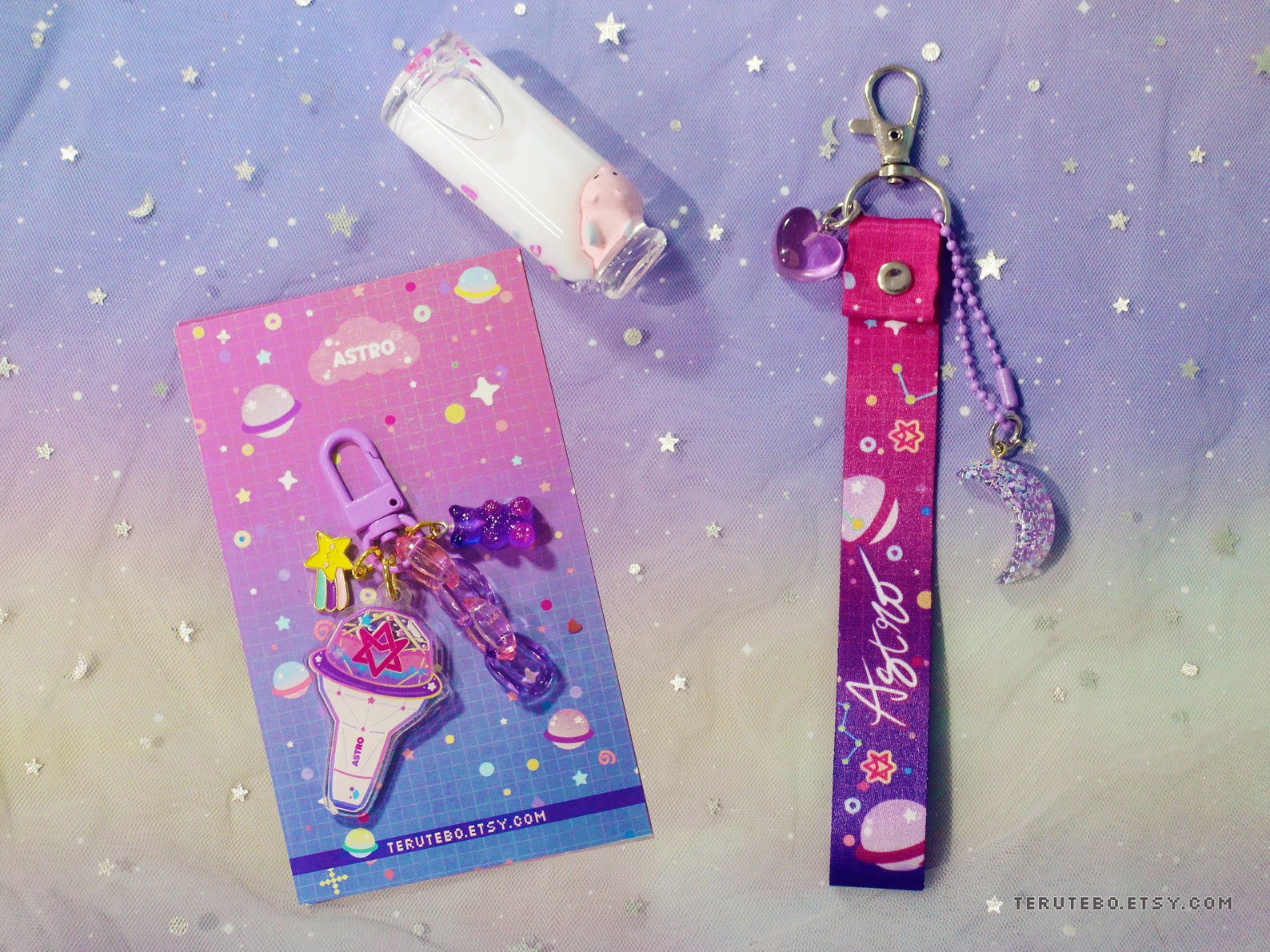 ASTRO Kpop Keychain / Astro Keychain Lightstick Acrylic Group - Etsy