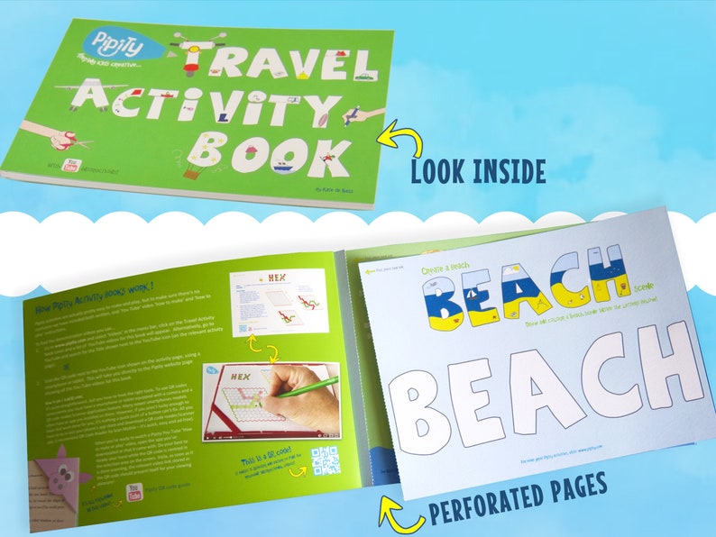 Pipity Travel Activity Book| Activity Book for Kids | Paper Craft ...