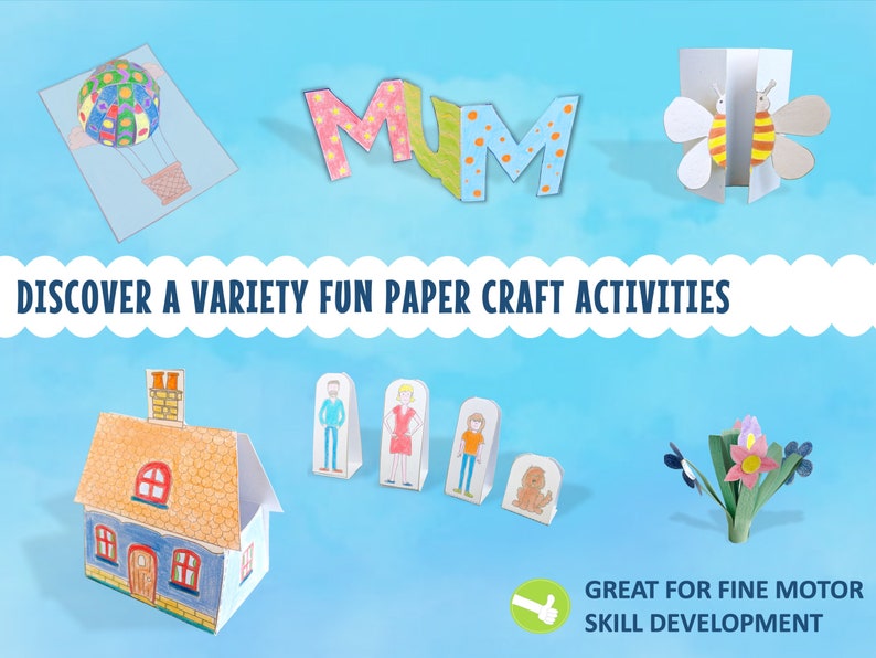 Pipity Travel Activity Book| Activity Book for Kids | Paper Craft ...