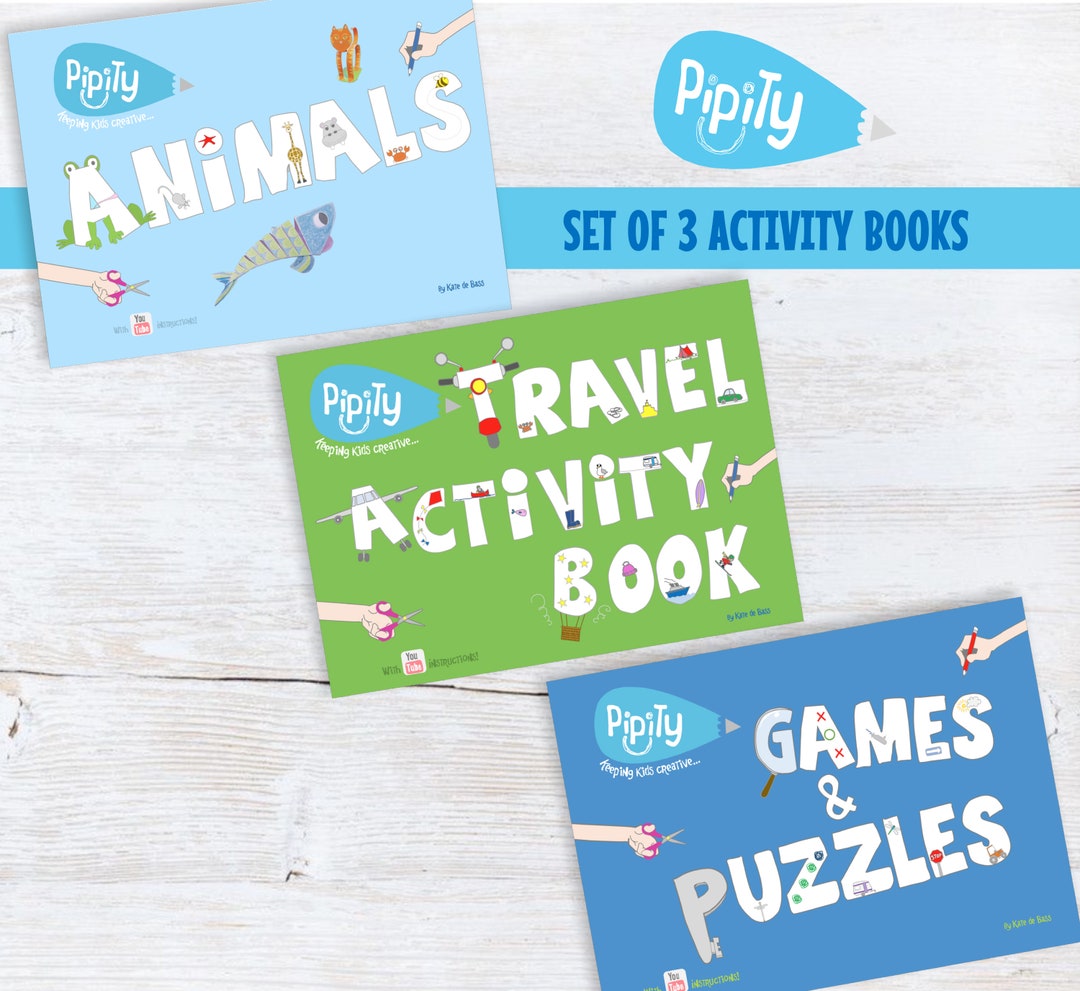 Pipity Children’s Book Set| Animals Arts and Craft Book| Travel ...