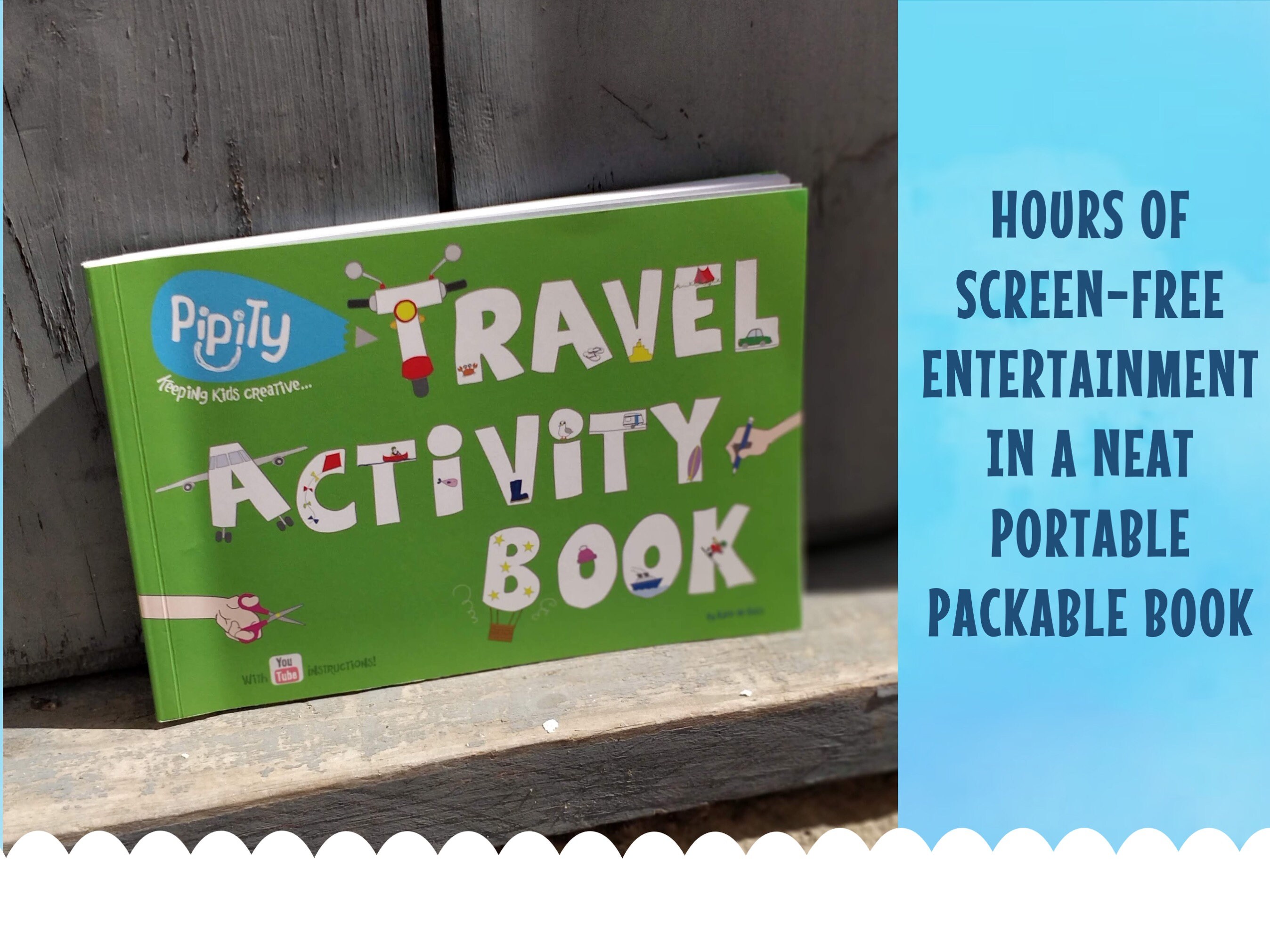 Pipity Travel Activity Book| Activity Book for Kids | Paper Craft ...