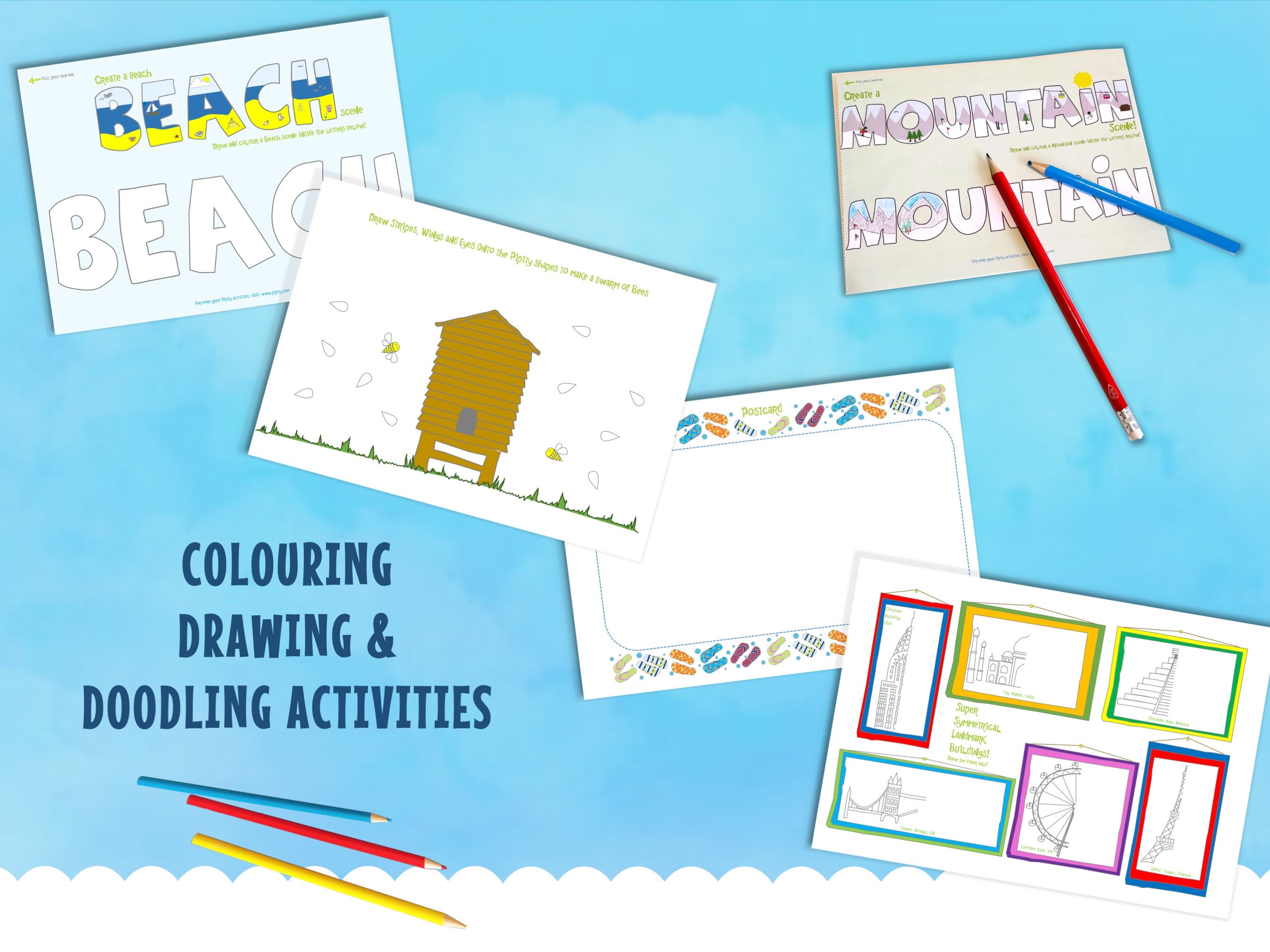 Pipity Travel Activity Book| Activity Book for Kids | Paper Craft ...