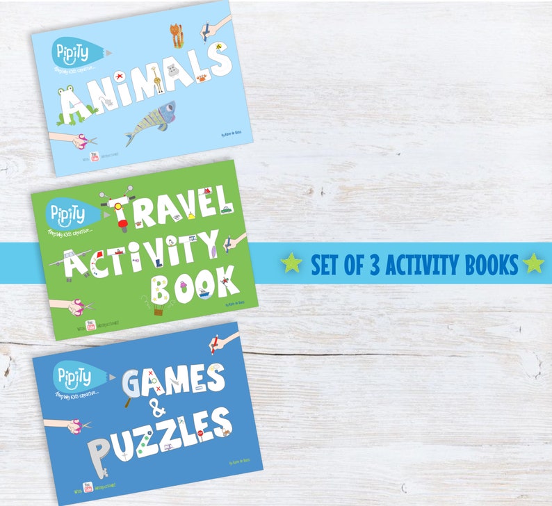 Pipity Travel Activity Book Activity Book for Kids Paper - Etsy UK