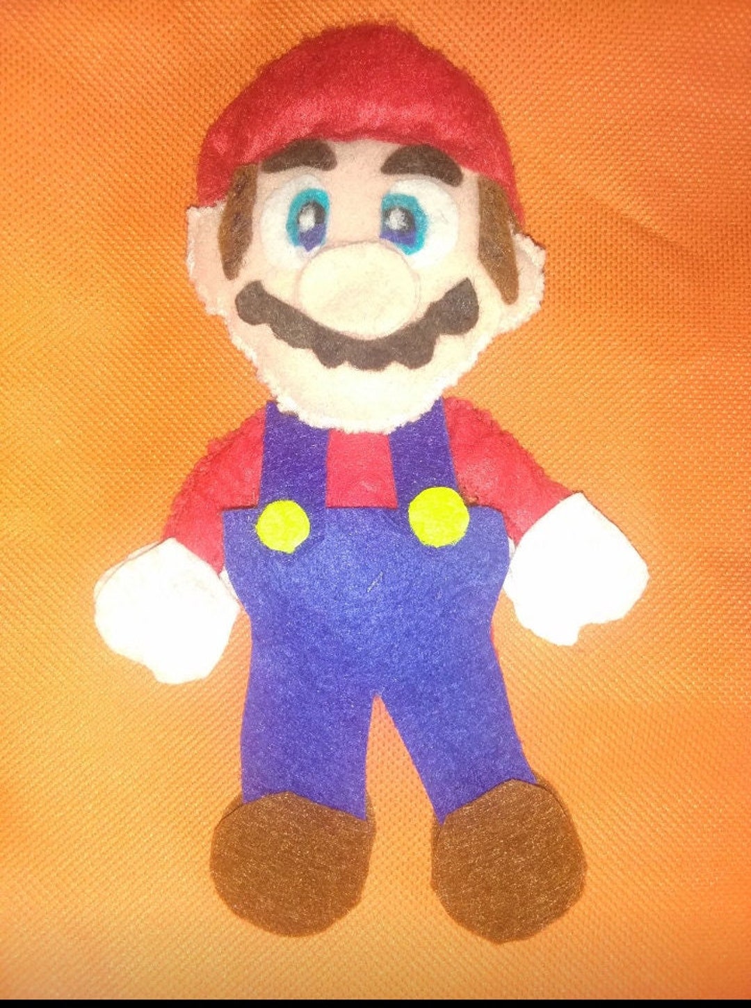 Super Mario Bros, Mario, Unofficial, Cute, Handmade, Handcrafted, 18cm ...
