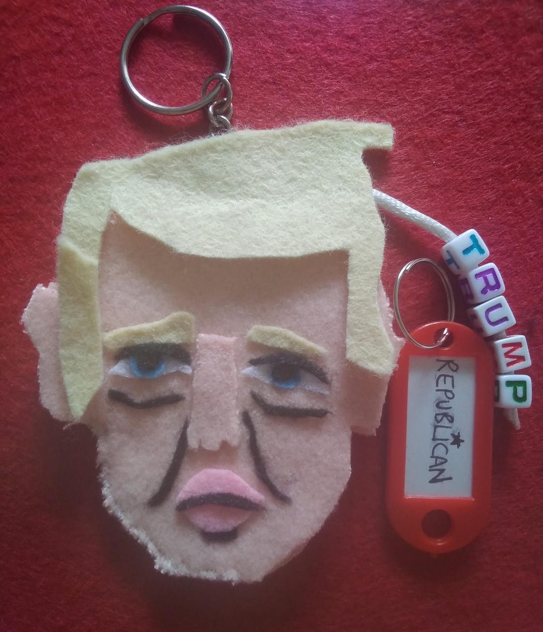 Donald Trump Unofficial Handmade, Handcrafted Keyring / Car / Party ...