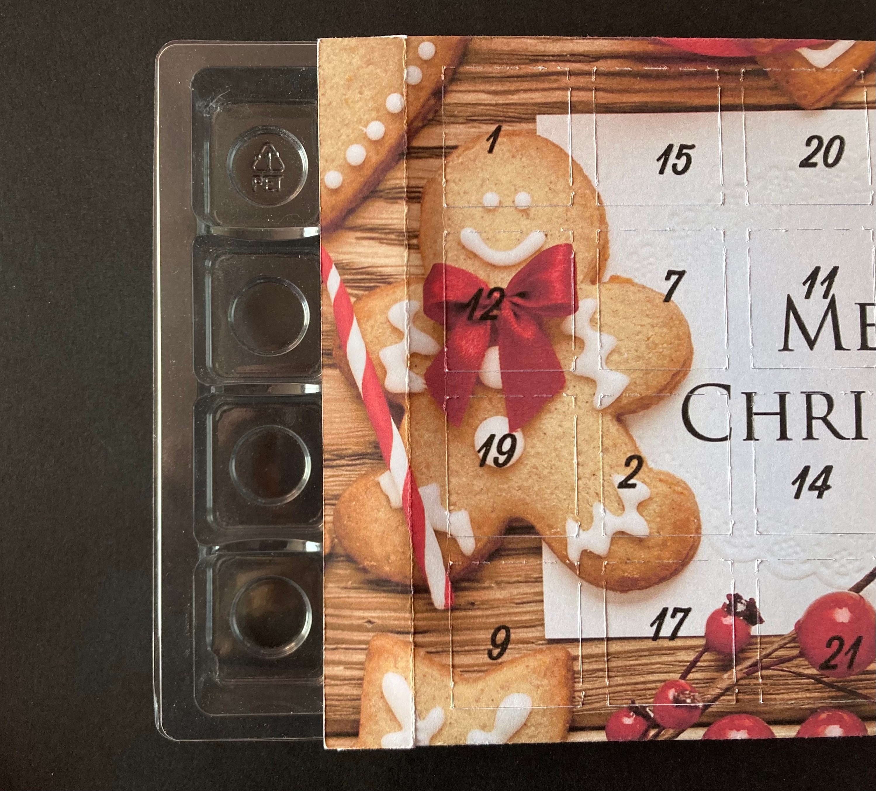 Christmas Advent Calendar 24 Day Box and Plastic Tray Advent - Etsy UK