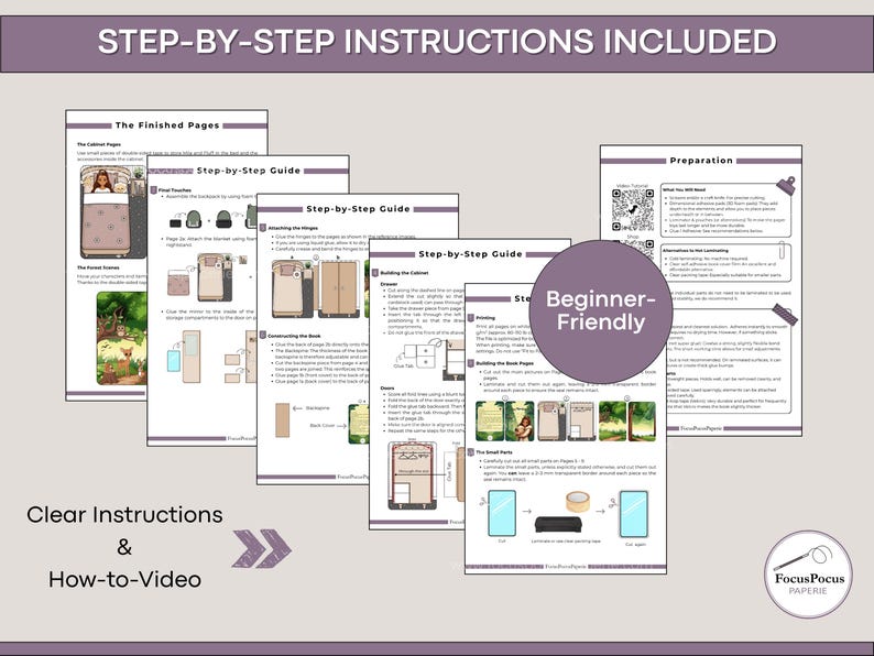 Printable Paperdoll Playbook – Forest Adventure | Quiet, Screen-free ...