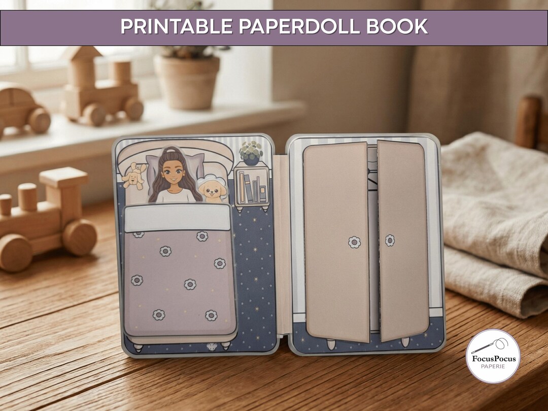 Printable Paper Doll Book – Forest Adventure | Mila & Fluffz | Quiet ...