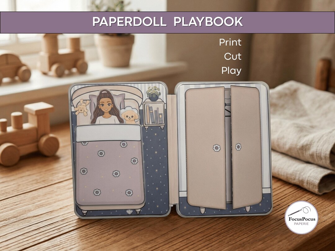 Printable Paperdoll Playbook – Forest Adventure | Quiet, Screen-free ...