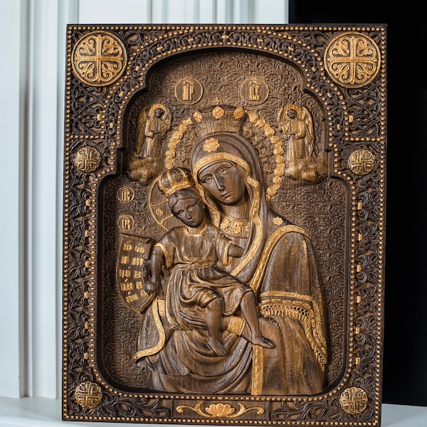 Virgin Mary Icon - Etsy