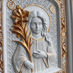 Saint Mary Goretti Girl Wood Carving Religious Catholic Icons of Our ...
