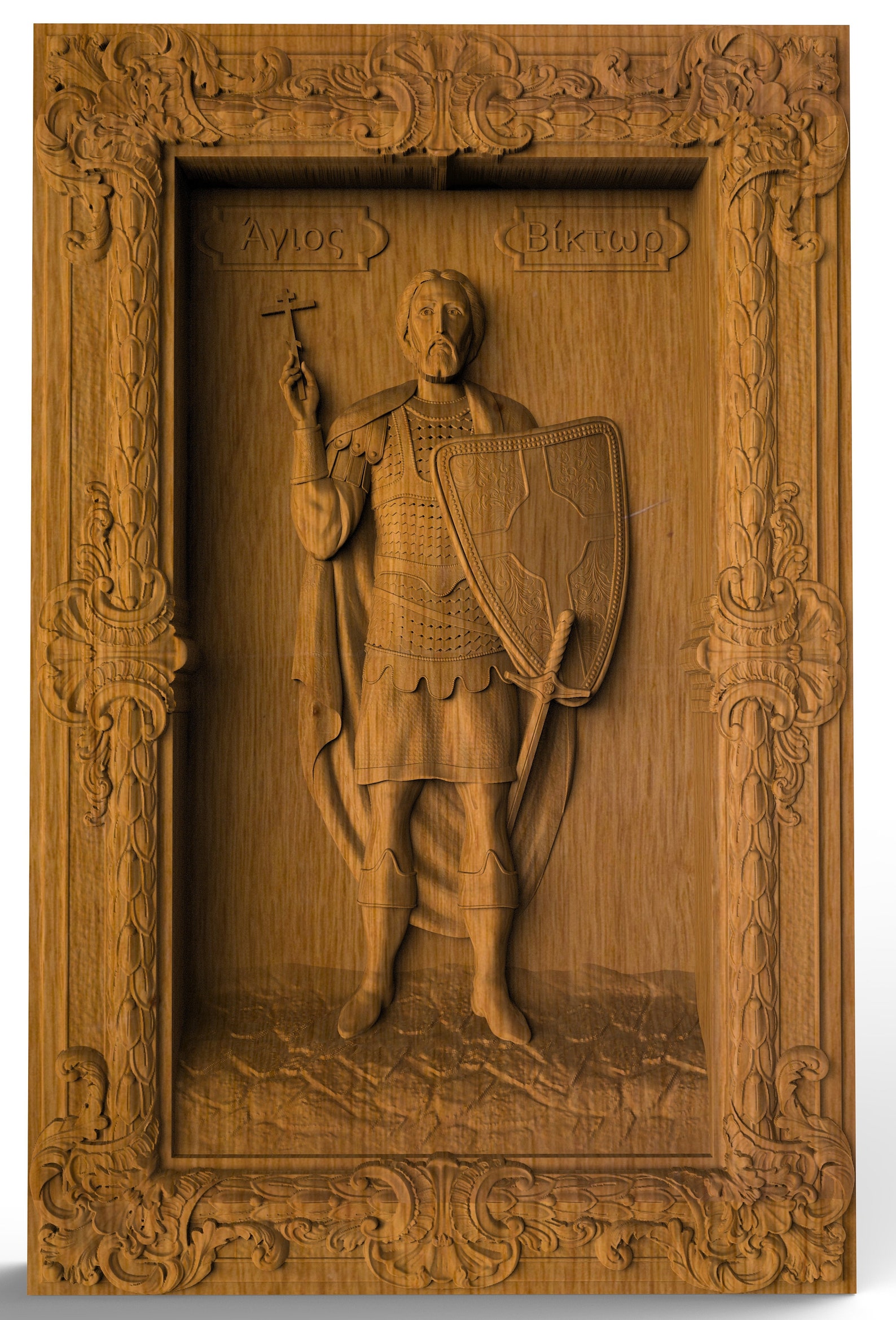 Saint Victor Wood Carvings Religious Icons Gift Ideas for - Etsy