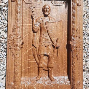 Saint Victor Wood Carvings Religious Icons Gift Ideas for Women Gifts ...