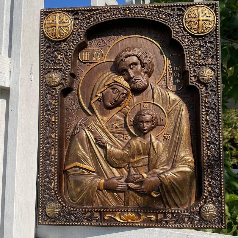Holy Family at Their Home - Etsy