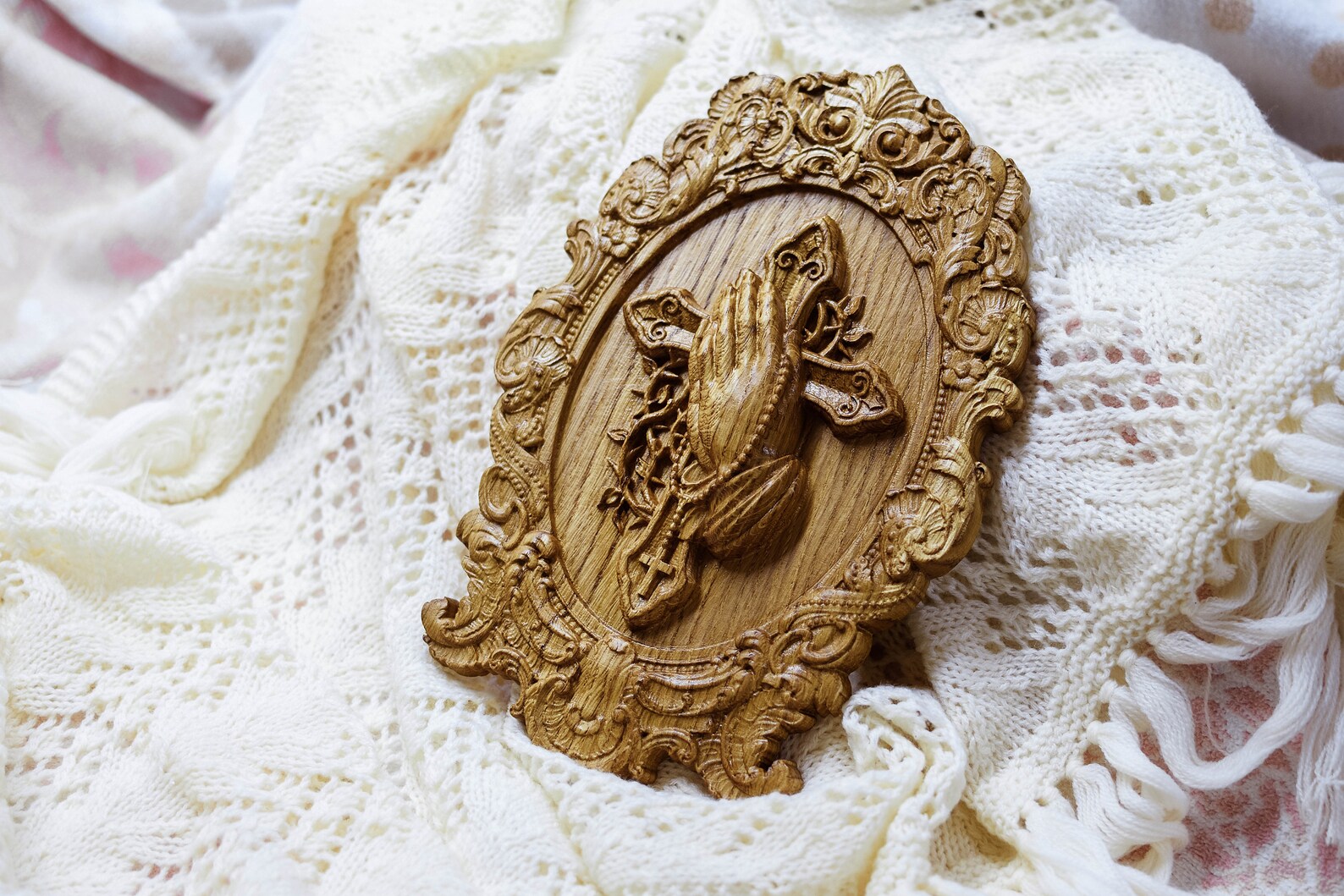 Praying Hands Wood Carving: Albrecht Durer Inspired Religious Wall Art ...