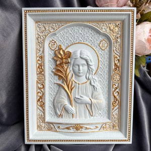 Saint Mary Goretti Girl Wood Carving Religious Catholic Icons of Our ...