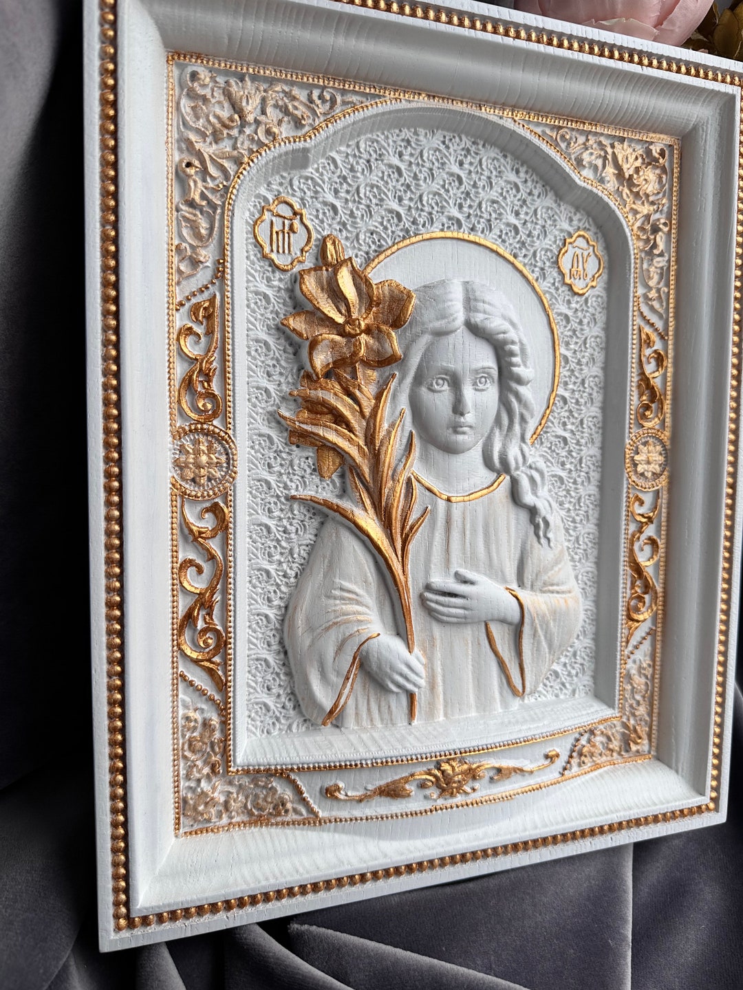 Saint Mary Goretti Girl Wood Carving Religious Catholic Icons of Our ...