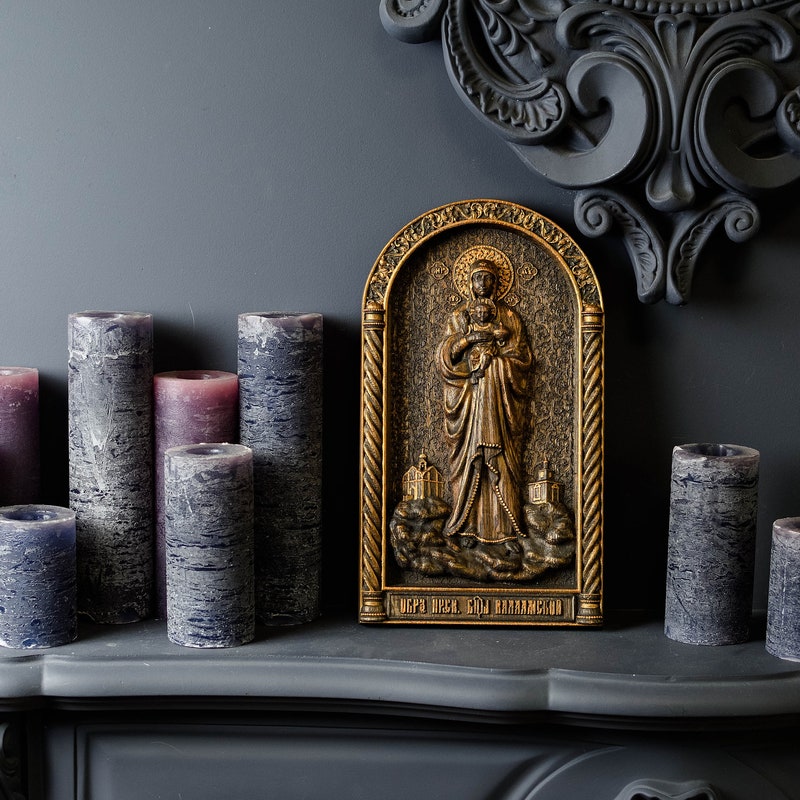 Virgin Mary Icon - Etsy