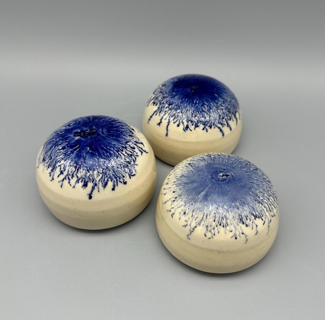 Mocha Diffusion Paper Weights - Choice of Colors | Handmade Pottery | Decorative Orb | Sit ...