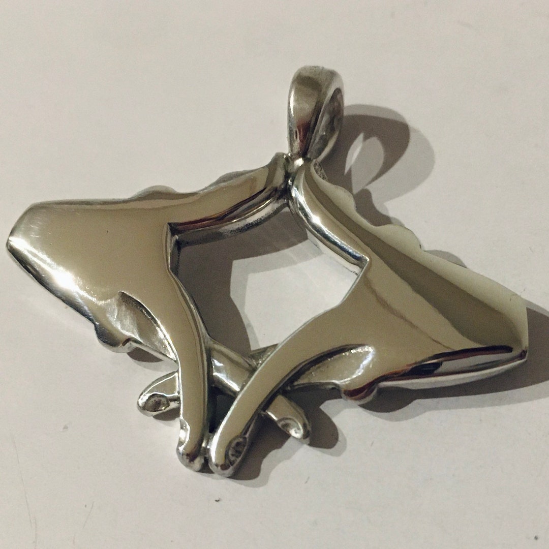 REGGAE Unity and Oneness Silver Pendant. Holy Trinity Symbol Seal of ...