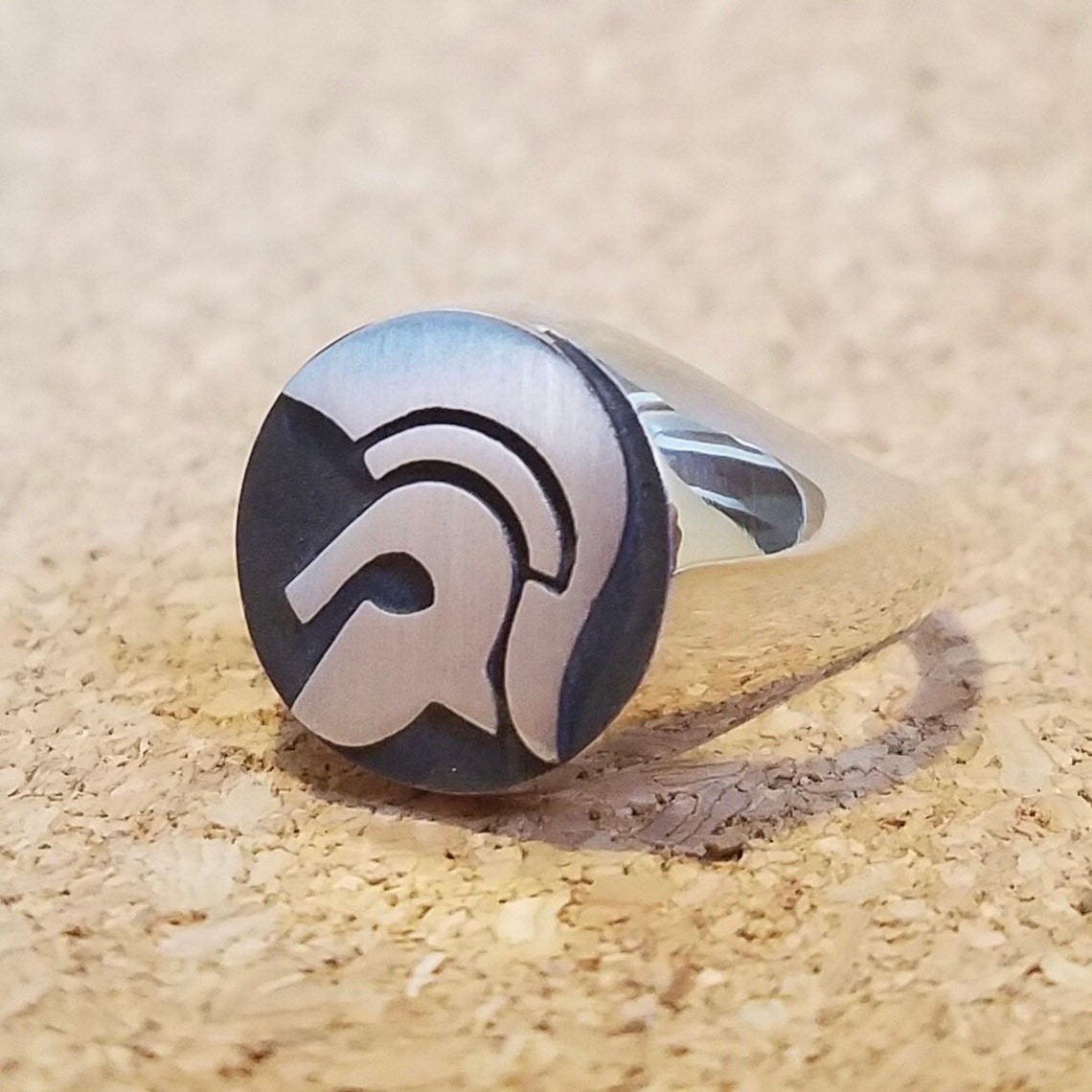 TROJAN Silver Ring Boss Sounds Skinhead Reggae Mods Suedehead | Etsy
