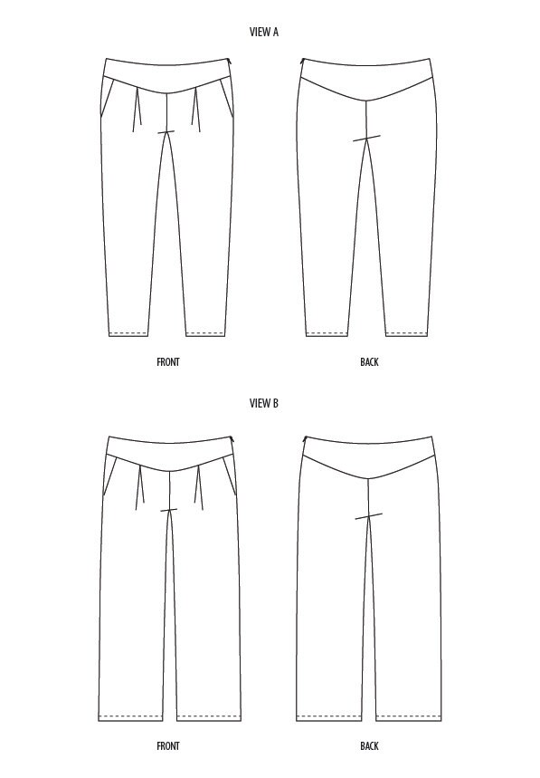 Amber Trousers PDF Sewing Pattern | Etsy