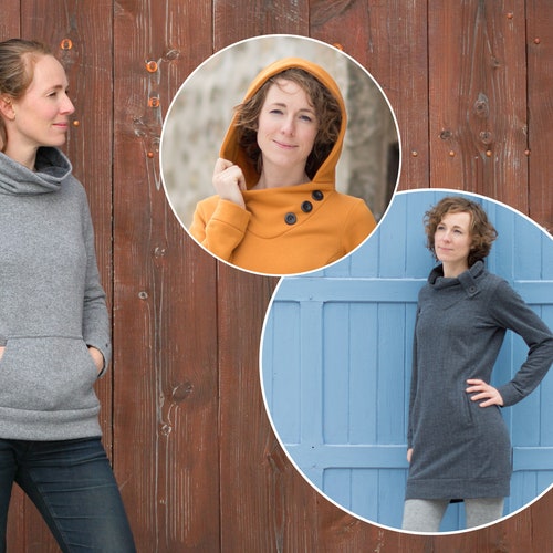 Jasper Crossover Collar Add-on PDF Sewing Pattern - Etsy