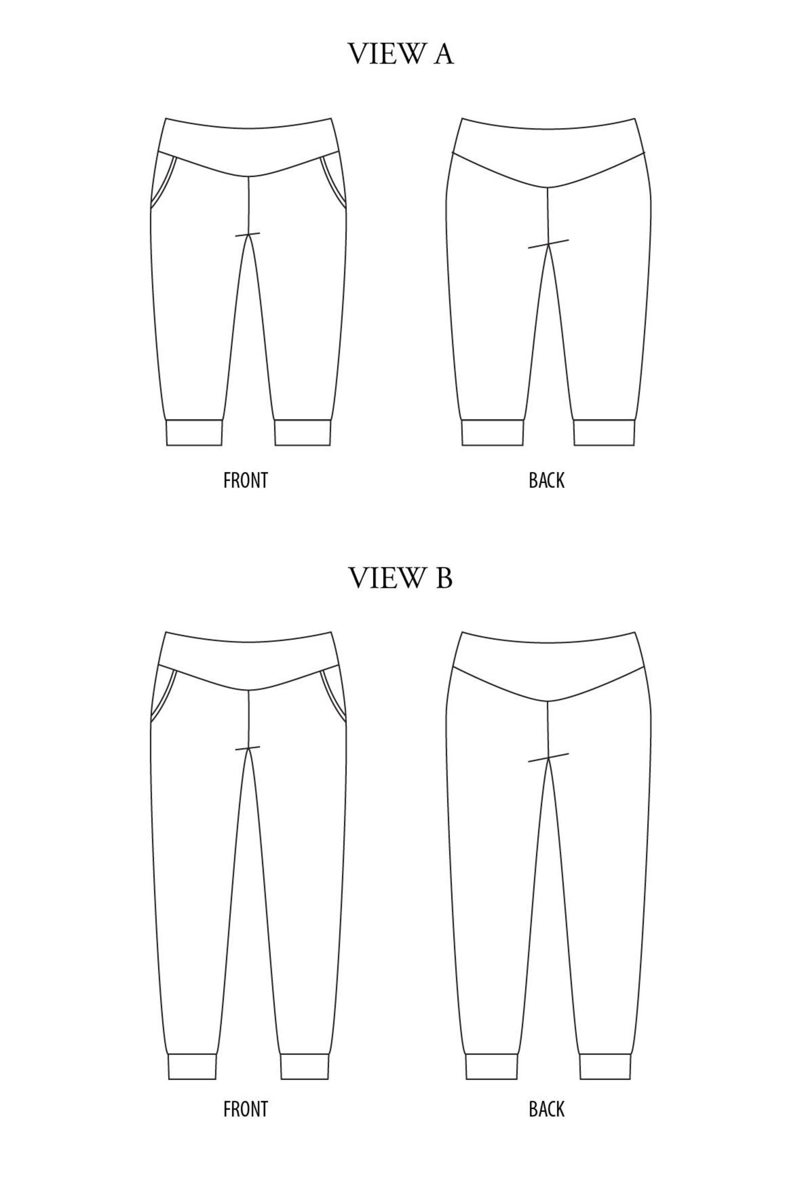 Ruby Joggers PDF Sewing Pattern - Etsy