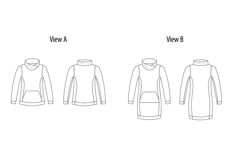 Jasper Crossover Collar Add-on - PDF Sewing Pattern - Etsy