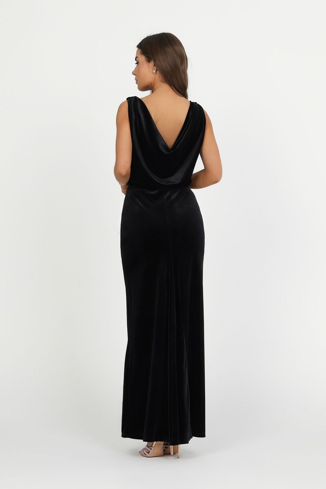 Wedding Guest Velvet Bridesmaid Dress Velvet dinner dresses top