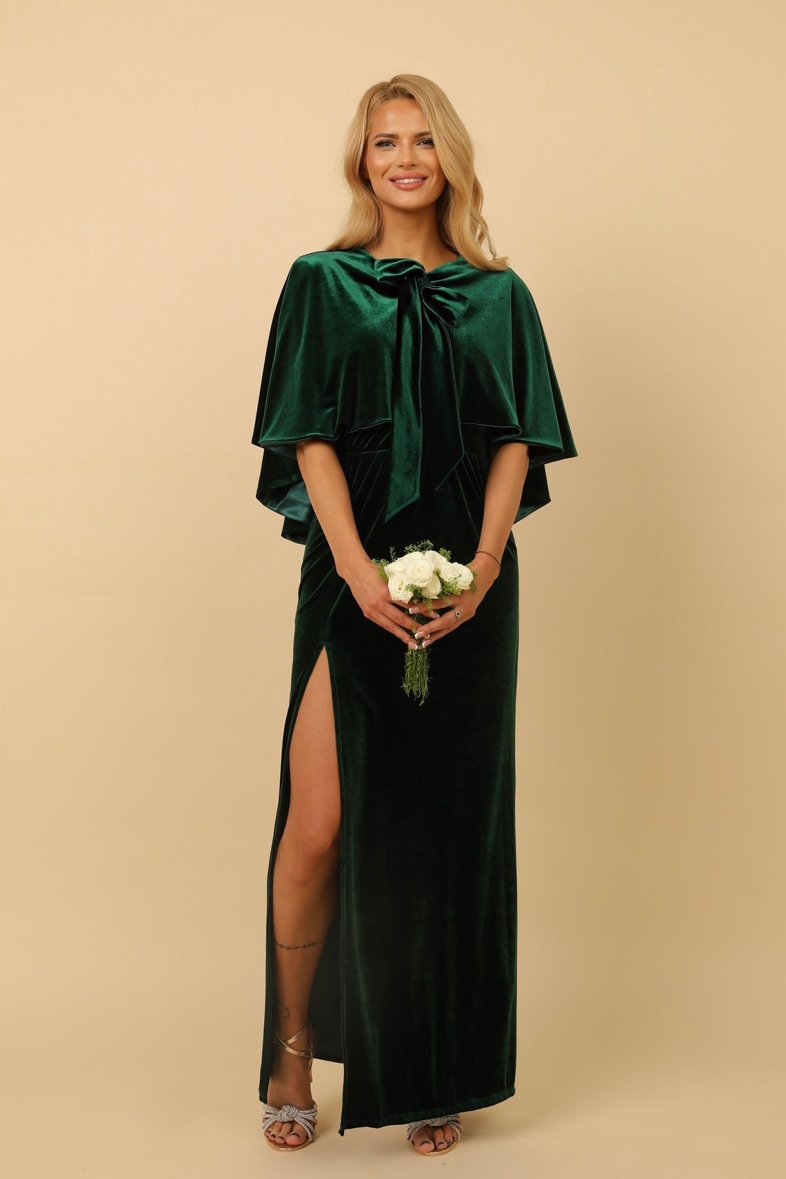 Dark Burgundy Velvet Capelet Wedding Shrug Bridesmaid Shrug With Tie ...