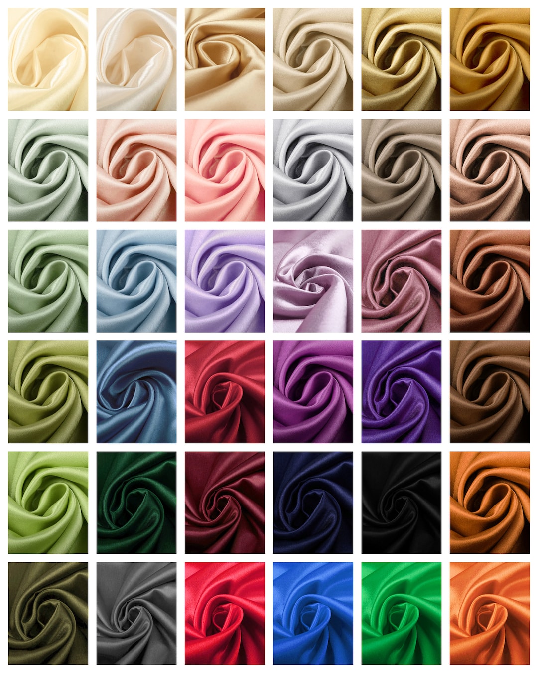 Satin Fabric Samples / Swatches - Etsy