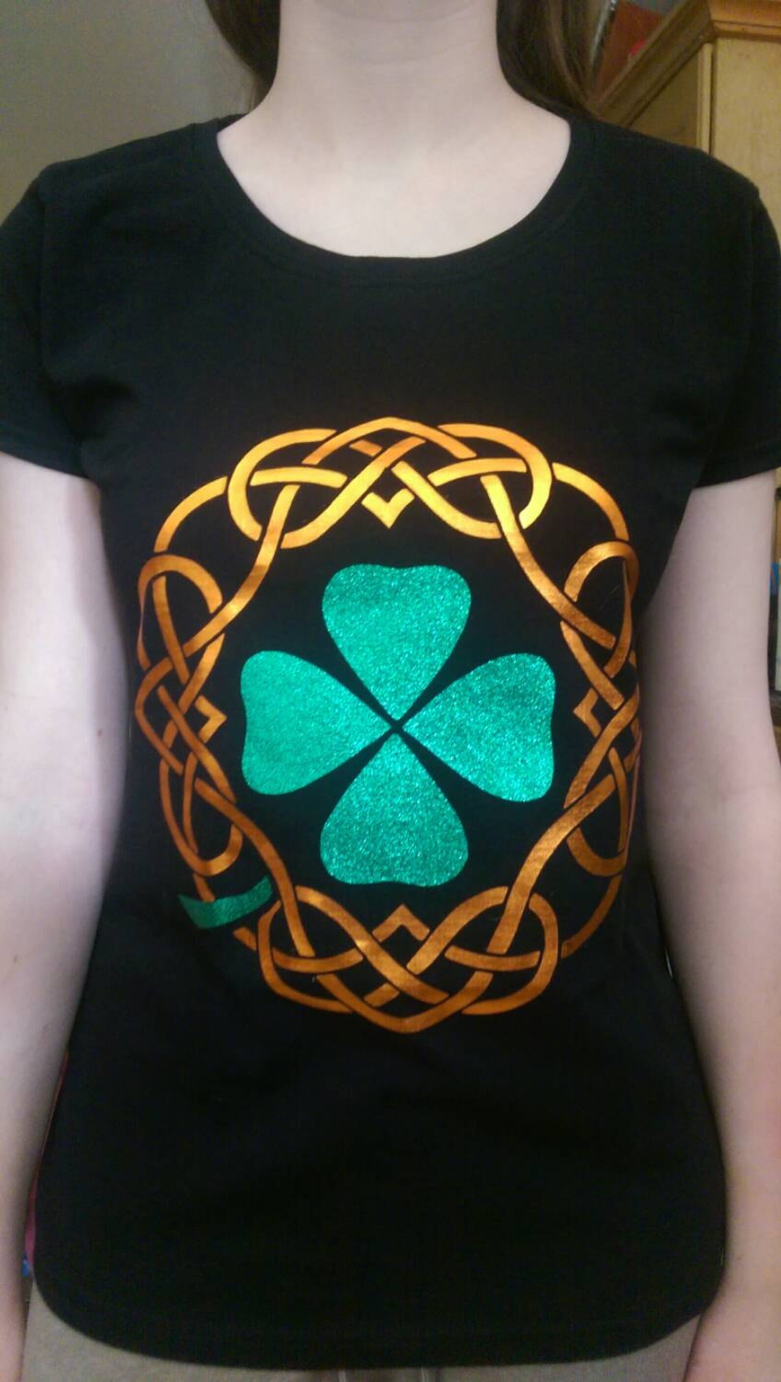 Celtic Knot Design With Shamrock - Etsy