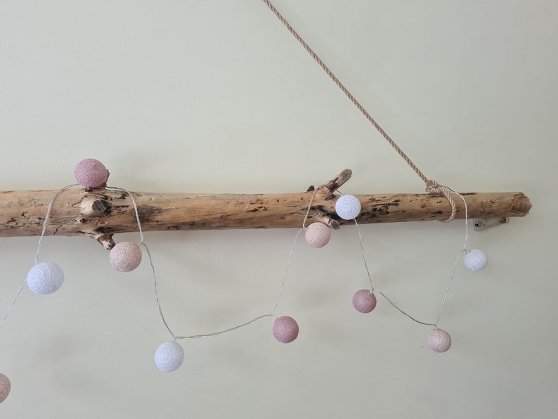 Luminária de teto DIY feita com madeira flutuante, peça grande e reta ...