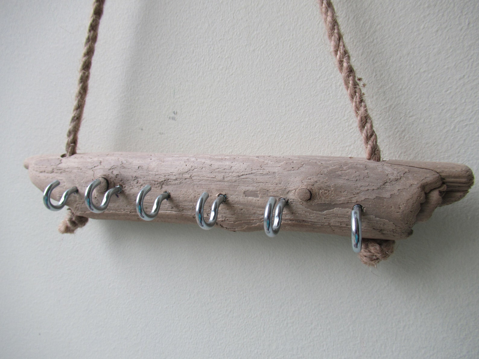 Driftwood Key Holder. Key Hooks Driftwood Wall Hanging Key - Etsy