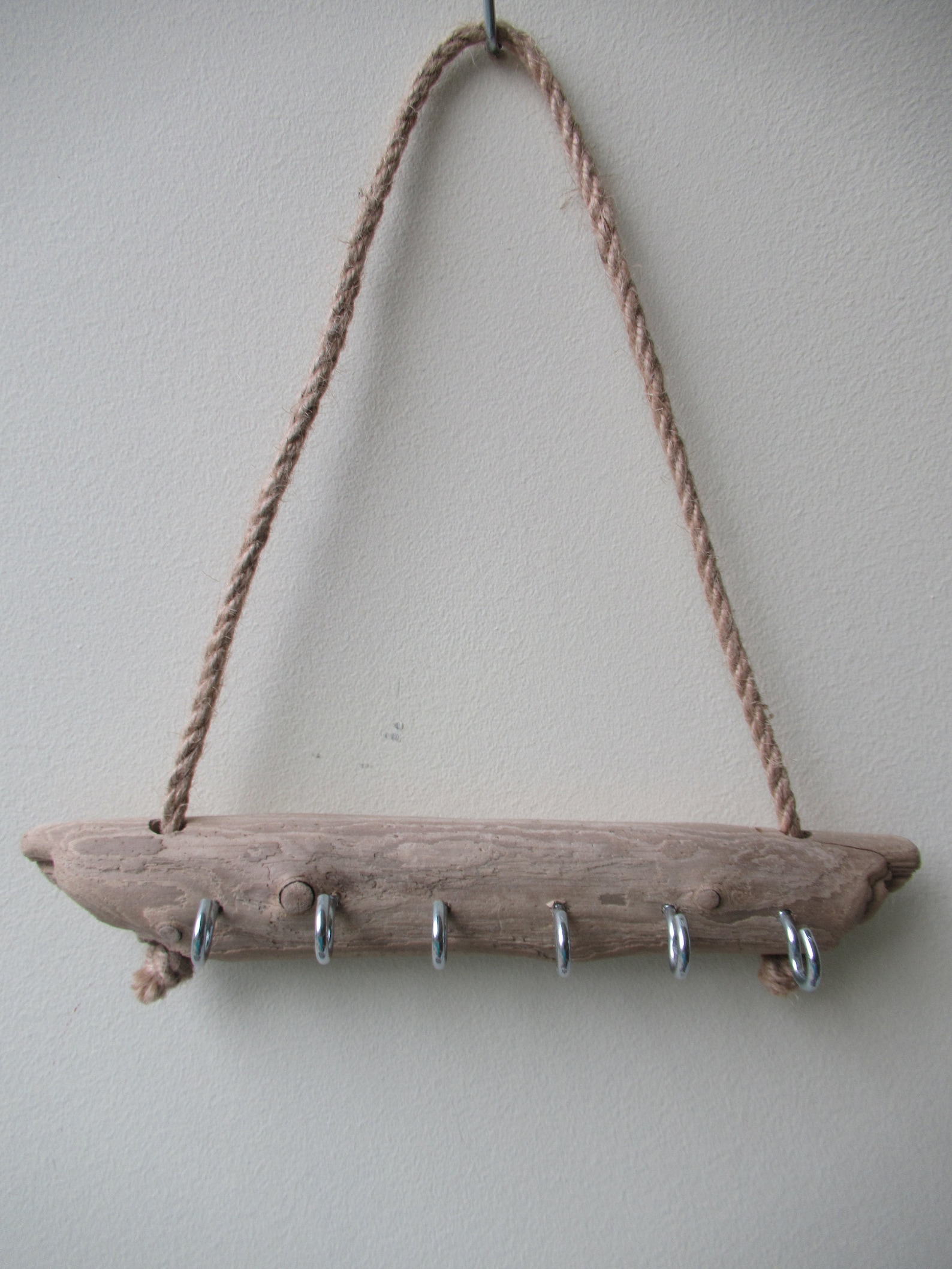 Driftwood Key Holder. Key Hooks Driftwood Wall Hanging Key - Etsy