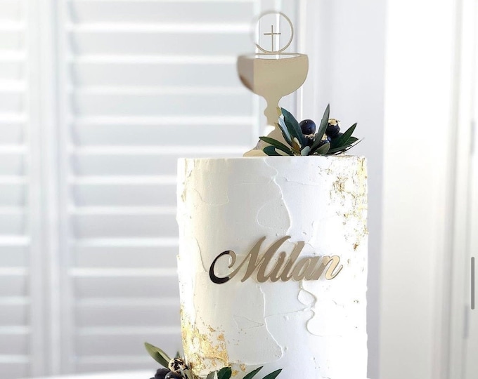 Religious Cake Topper, Acrylic Cake Topper for Confirmations - Etsy Canada