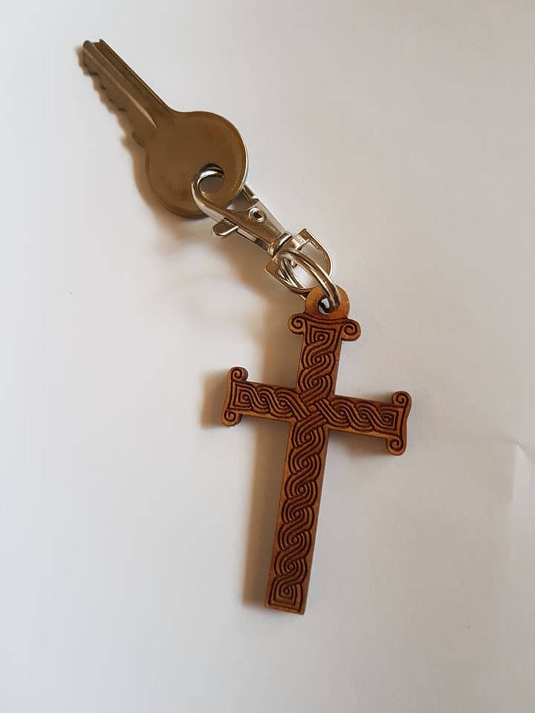 Croatian Pleter Cross Keyring, Pleter Tag Keyring, Pleter Bag Tag ...