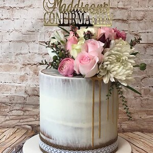 Religious Cake Topper, Acrylic Cake Topper for Confirmations - Etsy