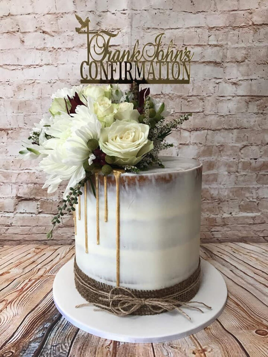 Religious cake topper acrylic cake topper for christening | Etsy