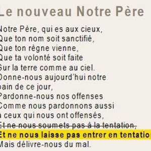 Notre Prière Du Père En Français, Our Father Cross in French Language ...