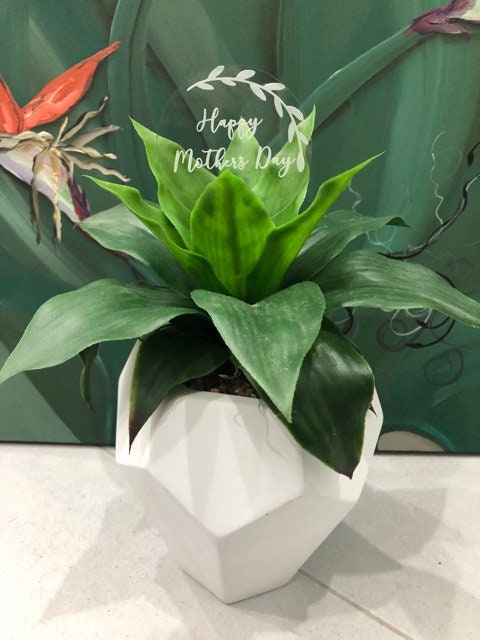 Planting sticks Mother's day flower pot message sticks | Etsy