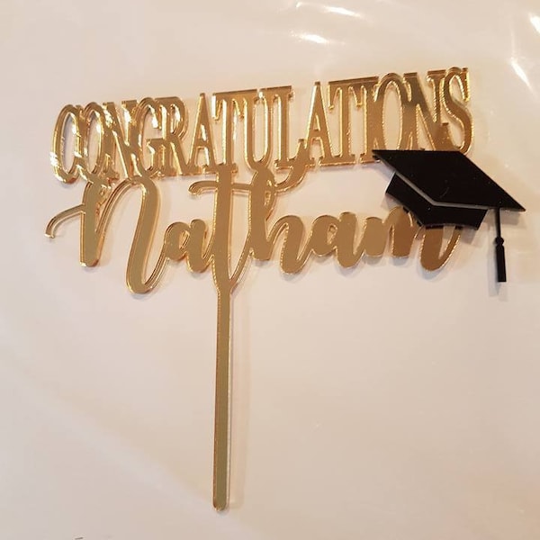Graduation Cake Topper - Etsy