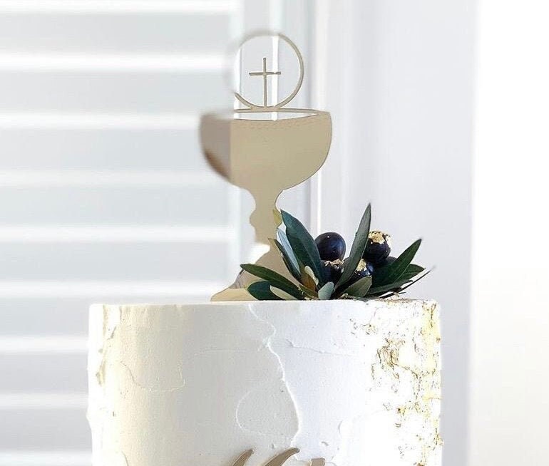 Cake Topper With a Chalice - Etsy